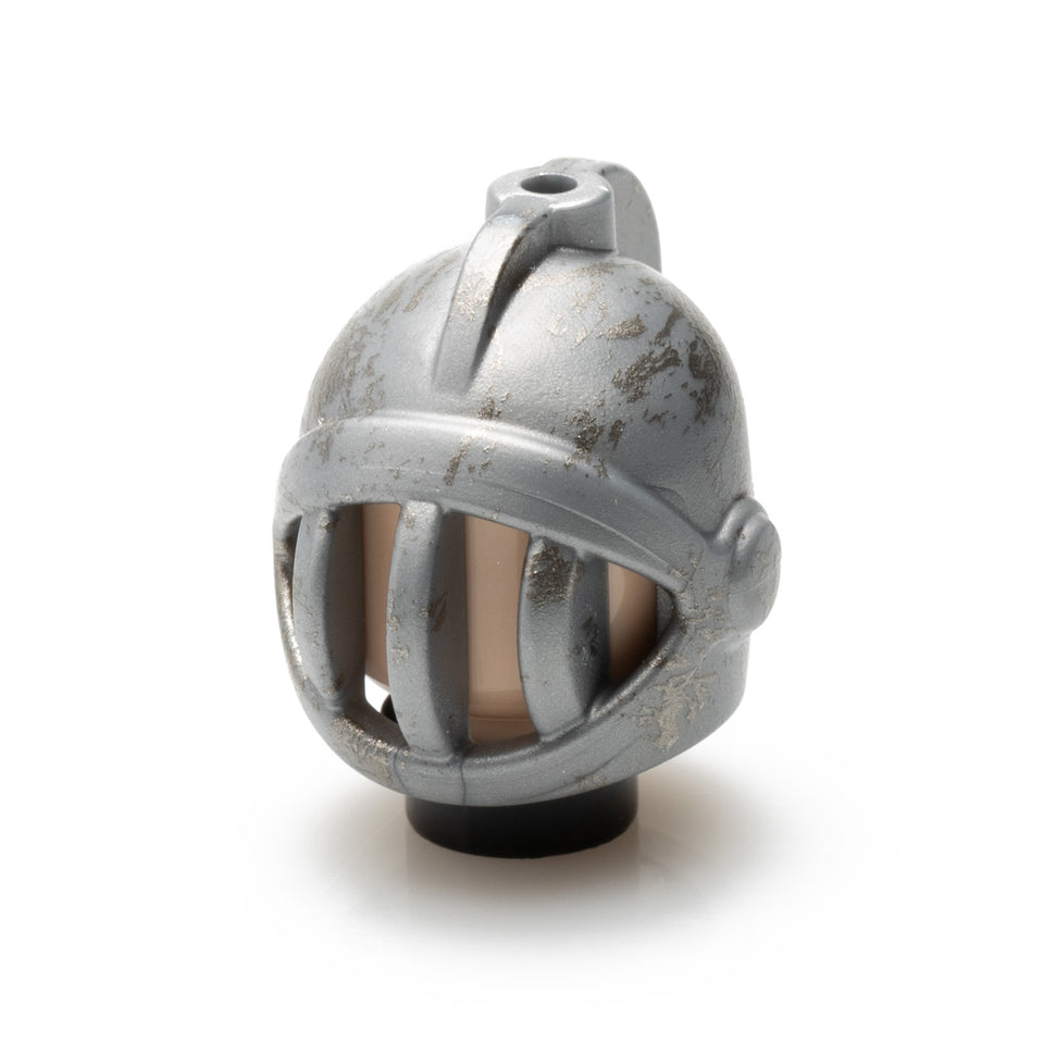 Knight Tournament Helmet (Flat Silver) – The Minifig Co.