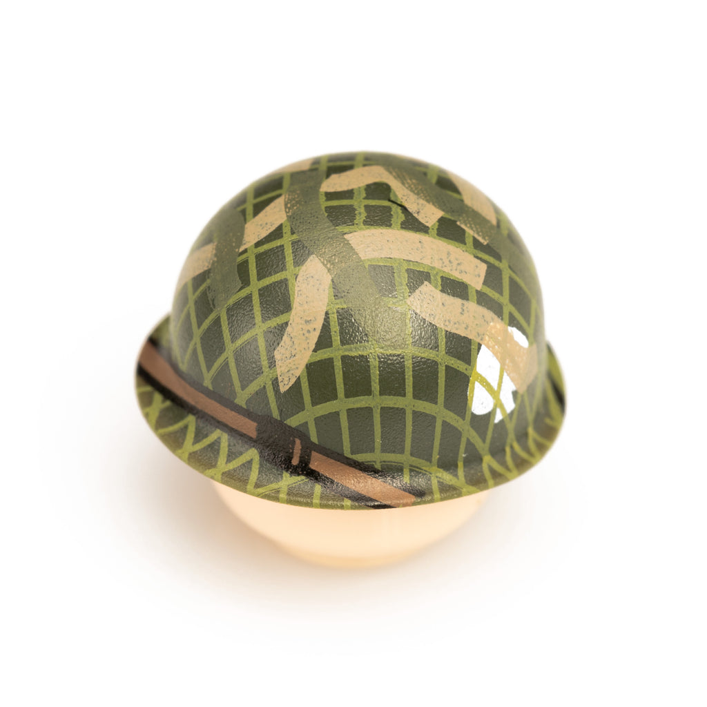 Strapped Burlap Spade Helmet