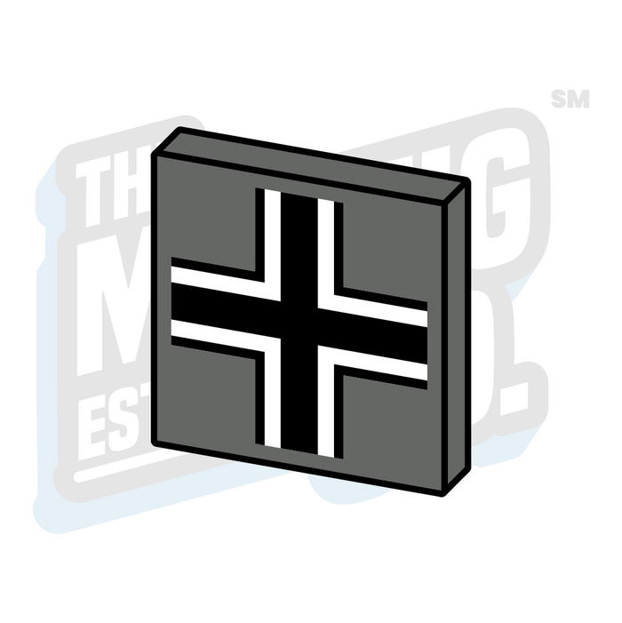 Balkenkreuz Tile (2x2) | The Minifig Co.