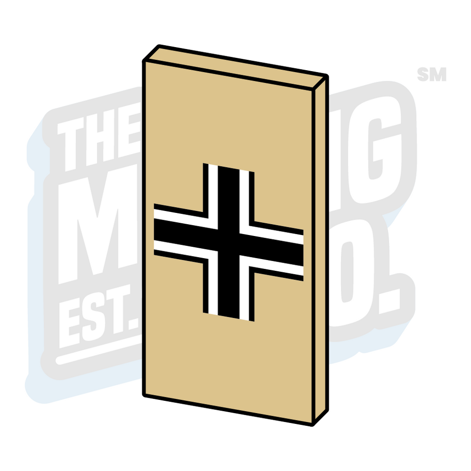 Balkenkreuz Tile (2x4) – The Minifig Co.