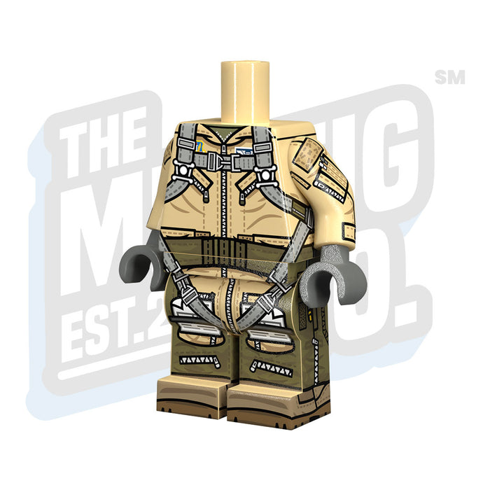 USAF Pilot Flight Suit Body (Tan) | The Minifig Co.